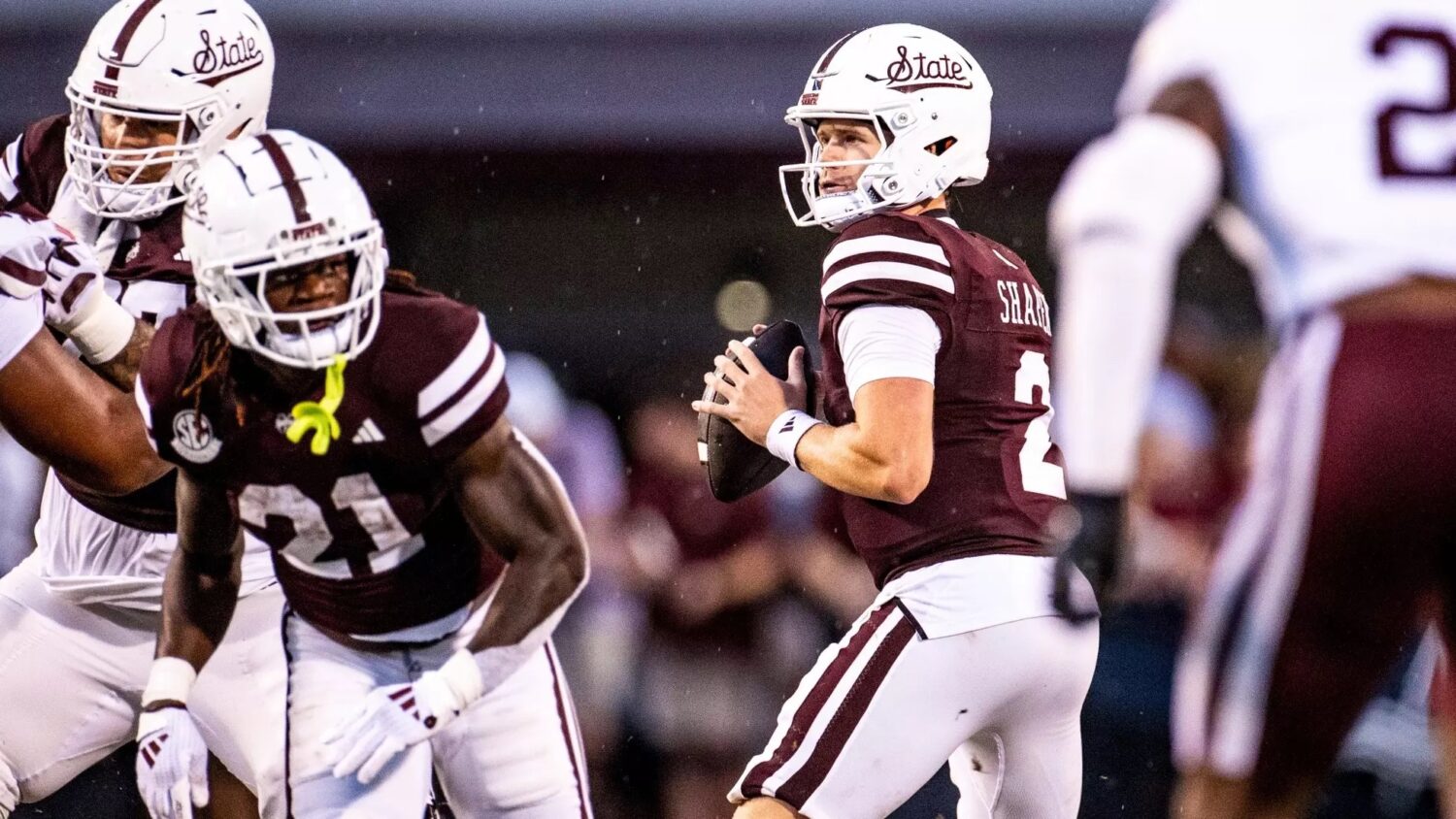 Mississippi State quarterback Blake Shapen out for season with shoulder ...