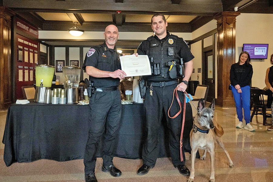 MSU Police Department celebrates K-9 retirement - The Dispatch