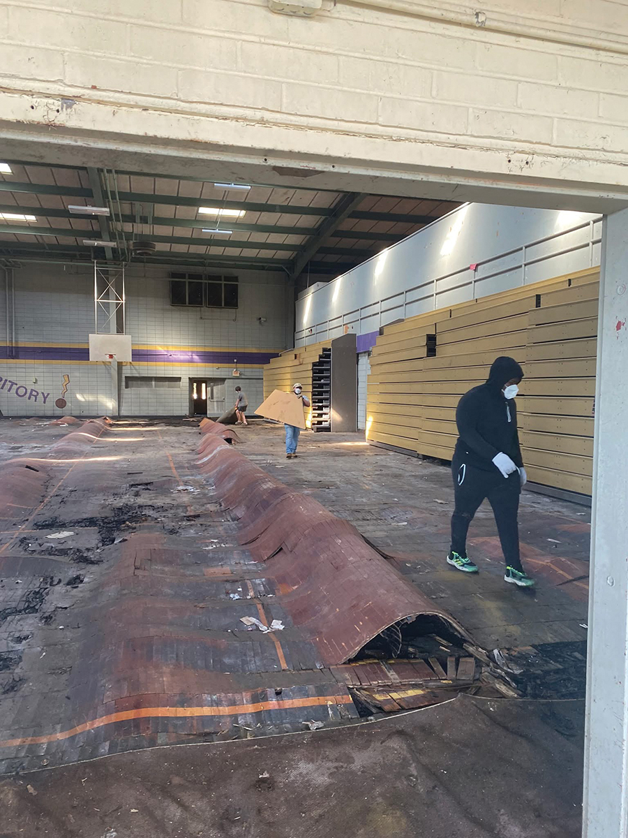 Columbus Soccer cleans out Lee Gym in renovation project - The Dispatch