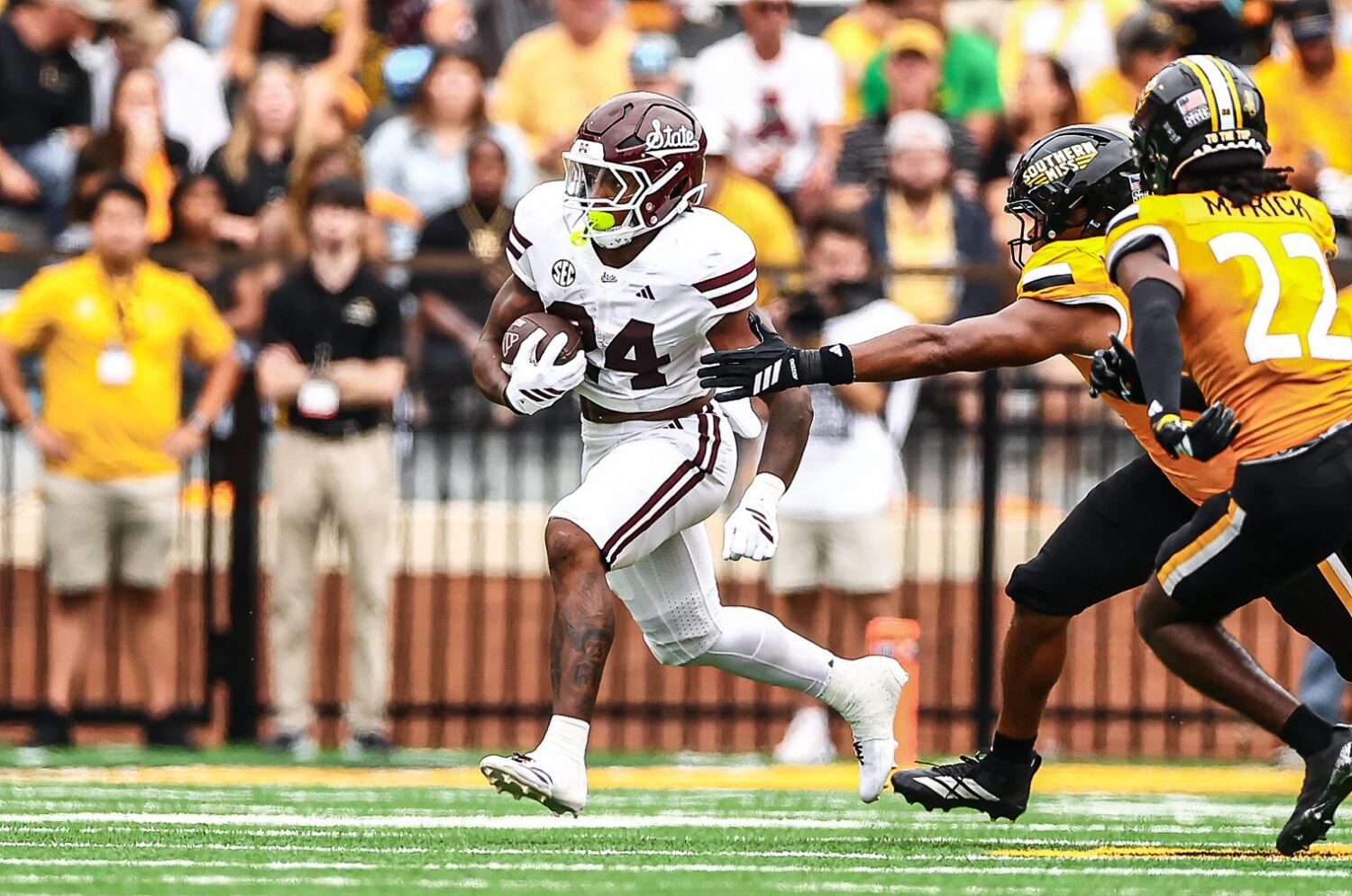 MSU running back Fluff Bothwell avoids major injury, but no return date ...